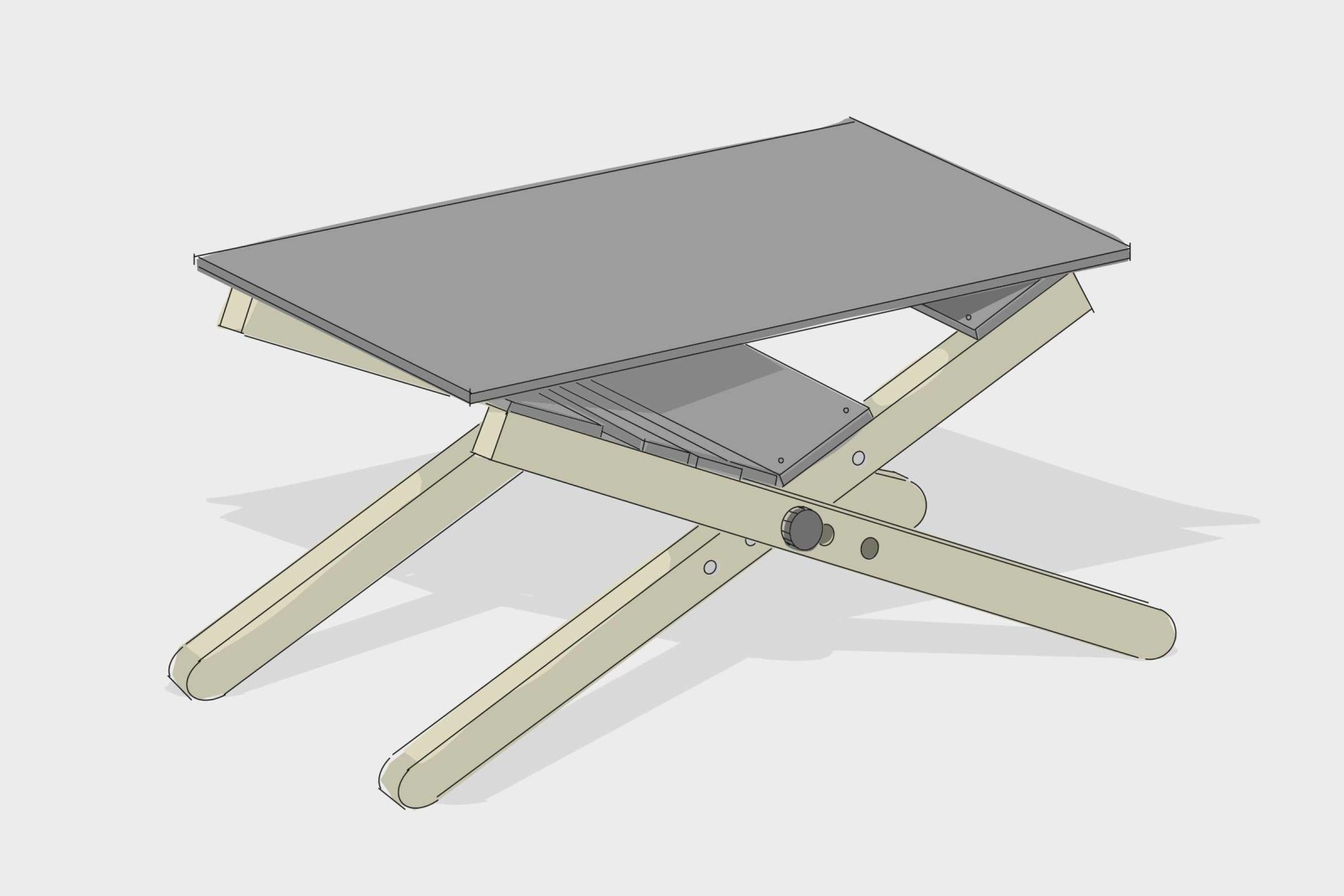 Hohenverstellbarer Tisch Selber Bauen