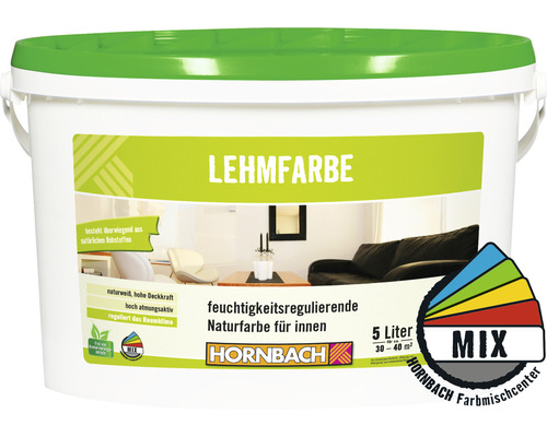 HORNBACH Lehmfarbe im Wunschfarbton mischen lassen 5 L | HORNBACH AT