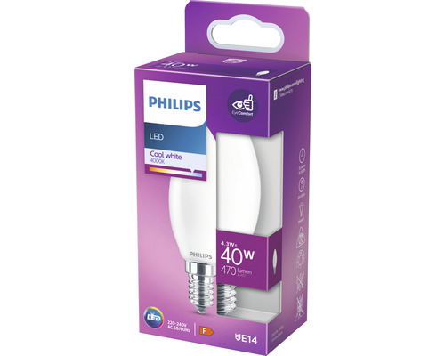 Led Lampe Philips E14 4 3w 40w 470 Lm 4000 K Kerzenform Hornbach At